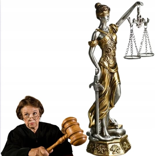 Temida Figurka Bogini Sprawiedliwości Justitia 27Cm Z Żywicy Na Prezent ...