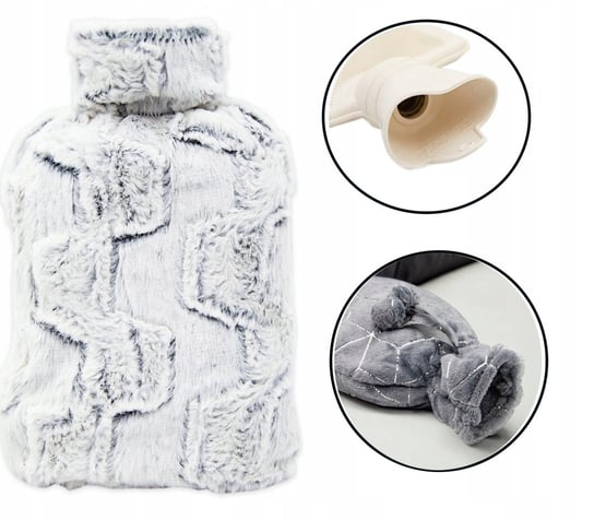 Termofor pluszowy- gumowy 2l na wodę - Termofor duży - Inna marka ...