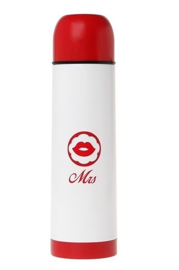 Termos Mrs na napoje 500 ml Kiokids, biało-czerwony - KioKids | Sklep ...