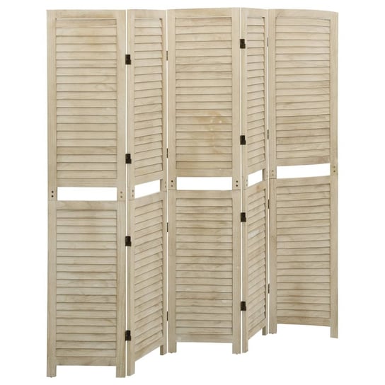 The Living Store Parawan pokojowy - 5-panelowy - 175x165 cm - drewno ...