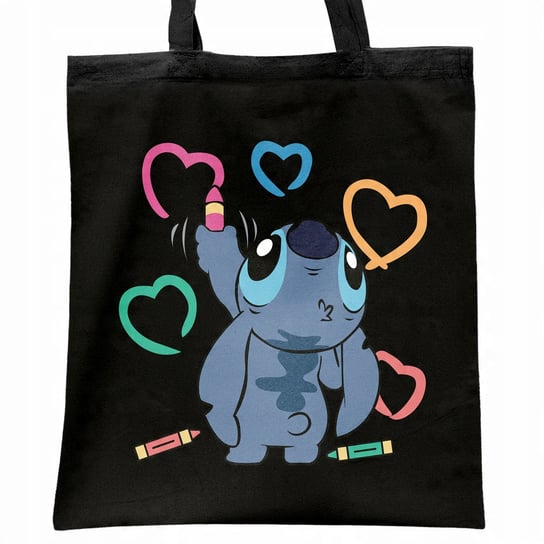 Torba bawełniana czarna na zakupy Stitch Lilo i Stich Dla Fanów - Bullz | Moda Sklep EMPIK.COM