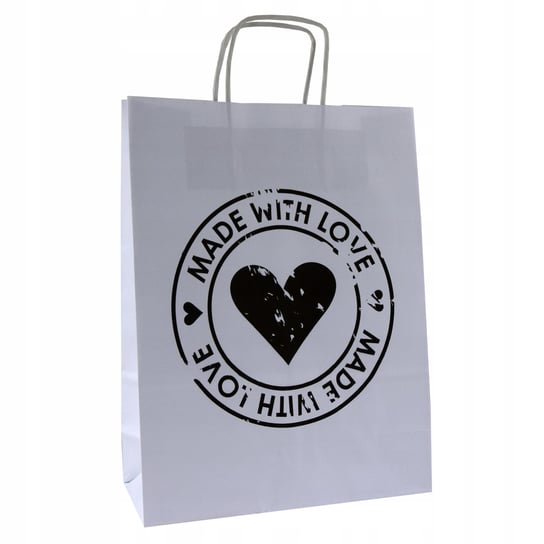 torba papierowa MADE WITH LOVE torebka z nadrukiem - inna (Inny) | Sklep EMPIK.COM