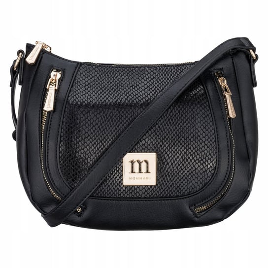 Torebka Listonoszka Czarna Monnari Kieszonki Logo - MONNARI | Moda Sklep EMPIK.COM