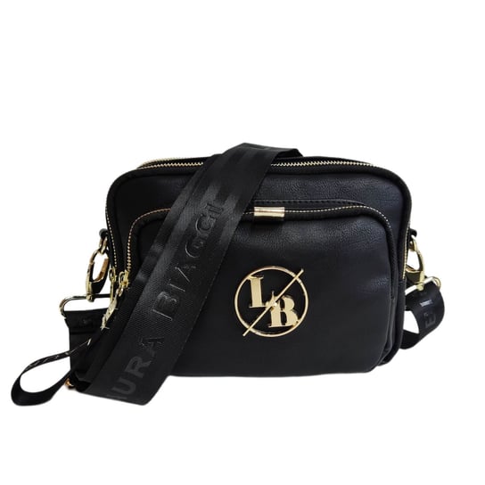 Torebka listonoszka Laura Biaggi Torba klasyczna czarna - Laura Biaggi | Moda Sklep EMPIK.COM