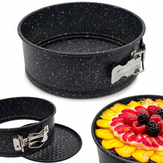 TORTOWNICA 20CM BLACHA DO PIECZENIA FORMA MARMUREK NON-STICK TORT ...