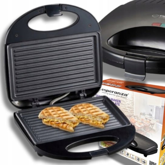 TOSTER OPIEKACZ DO KANAPEK PANINI TYP GRILL 1000W MOCNY TORTILLA ...