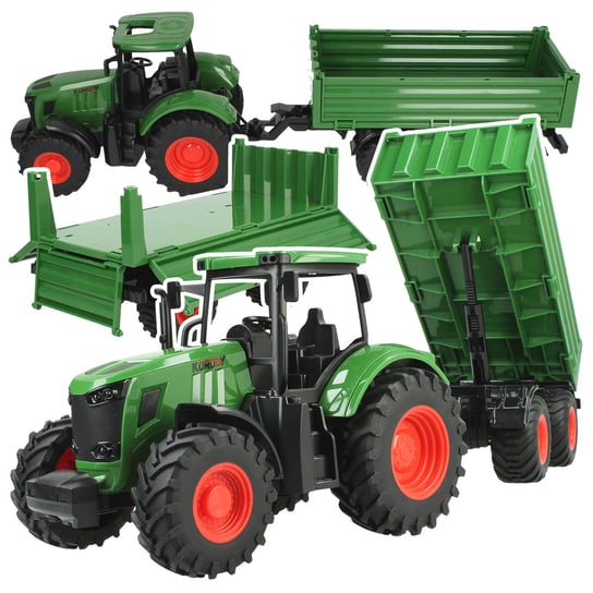 Traktor Z Przyczepą Ciągnik Rolniczy - Zestaw Farmera Dla Dzieci Z1004 - Stator | Sklep EMPIK.COM