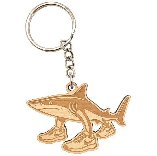 Tralalero Tralala - Italian Brainrot - drewniany brelok z grawerem ...