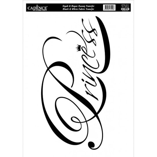 Transfer Na Tkaniny, Princes, Rozm. 21X30 Cm Kts011 - Cadence | Sklep EMPIK.COM