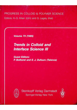 Trends in colloid and Interface Science III volume 79 - Opracowanie zbiorowe | Książka w Empik