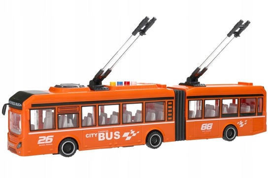 Trolejbus z otwieranymi drzwiami, dźwięki i światła - Gazelo | Sklep EMPIK.COM