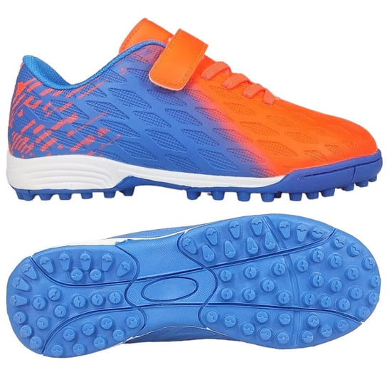 Turfy Piłkarskie Dziecięce Buty Lekkie Wygodne Zapinane Na Rzepy Modne ...