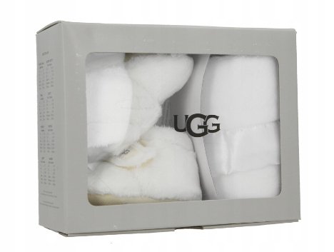 UGG ZESTAW DZIECIĘCY BIAŁY KAPCIE I KOCYK 16 1ŻNE - UGG | Sklep EMPIK.COM