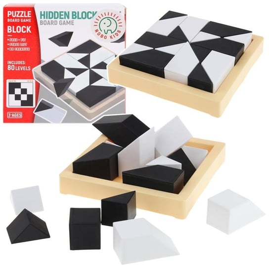 Układanka 3D Ukryte Klocki Puzzle Gra Logiczna Planszowa Tangram - Nobo ...