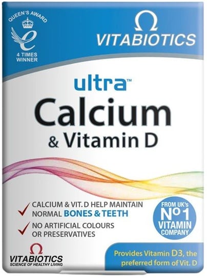 Ultra Calcium + Vitamin D 30 tabl., Vitabiotics | Sklep EMPIK.COM