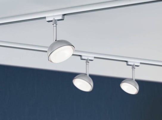 URail System Spot Hemi 1x5W Chrom Mat 230V Metal/Tworzywo sztuczne ...