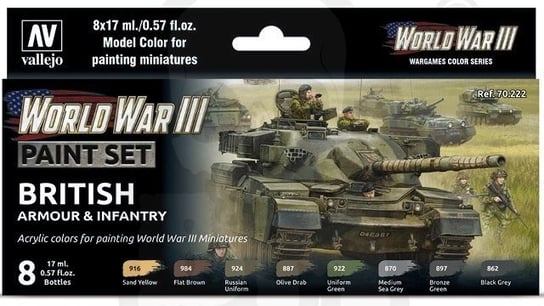 Vallejo Zestaw WWII 70.222 British Armour & Infantry - Vallejo | Sklep ...