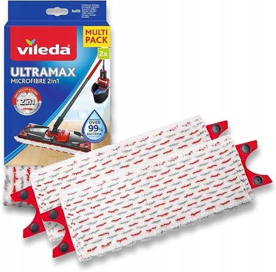 Vileda Wkład do Mopa Ultramax 2szt – Mikrofibra 2w1 - Vileda | Sklep ...