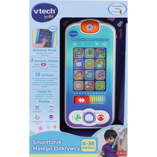 VTech, Smartfonik Małego Odkrywcy, 61588 - VTech | Sklep EMPIK.COM