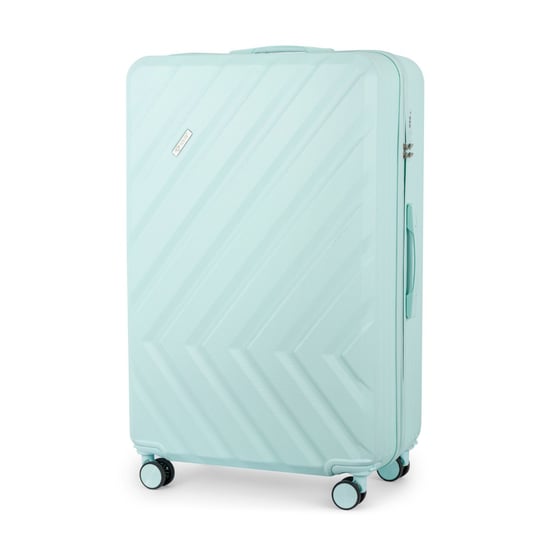 Walizka średnia podróżna M bagaż 24" ABS twarda na kółkach lekka ...