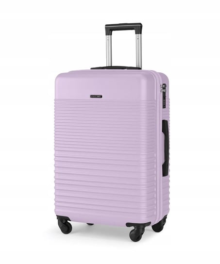 Walizka Średnia Podróżna Twarda ABS PUCCINI Fioletowa Na Kółkach ...