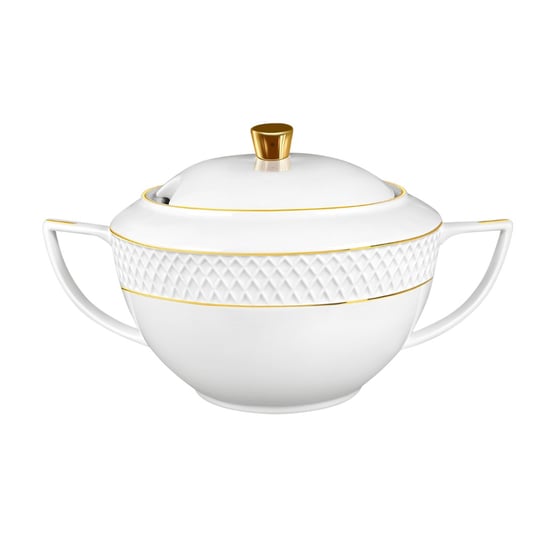 Waza porcelanowa na zupę ze złotym rantem Wilmax 2800 ml - Wilmax ...