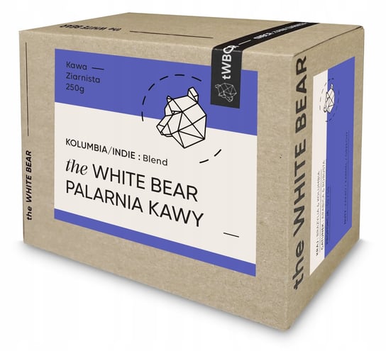 WBC KOBALT kawa ziarnista Kolumbia-Indie Blend 250g - The White Bear ...