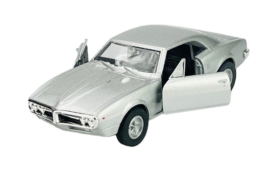 Welly 1967 Pontiac Firebird Srebrny 1:34 Samochów Nowy Metalowy Model ...