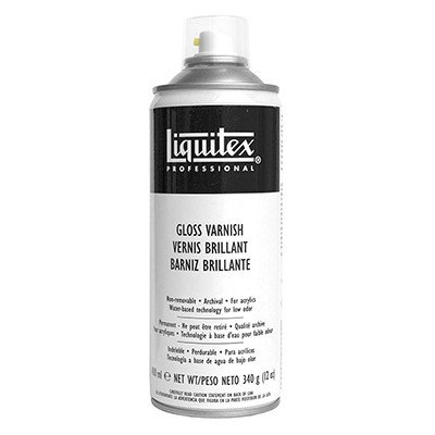 Werniks błyszczący do farb akrylowych Liquitex, spray 400 ml - LIQUITEX ...
