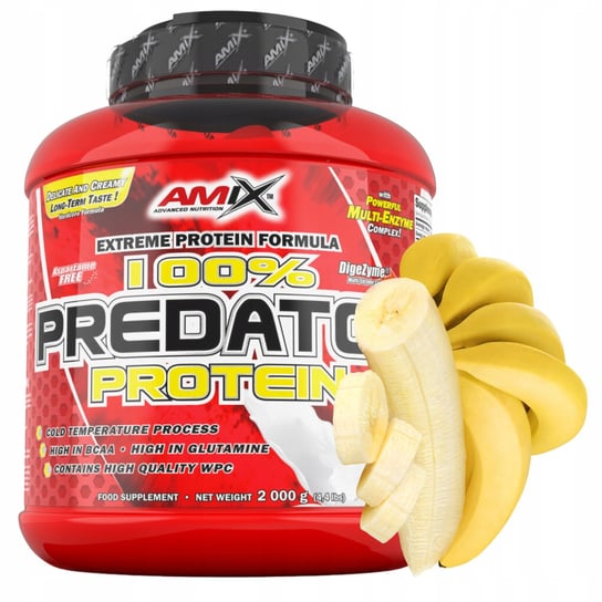 Whey Protein Banan Białko Serwatkowe WPC Odżywka Białkowa Enzymy ...