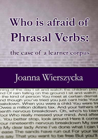 Who is afraid of Phrasal Verbs. The case of a learner corpus - ebook ...