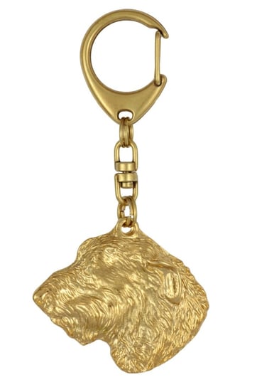 Wilczarz irlandzki, Irish wolfhound I - pozłocony brelok do kluczy z ...