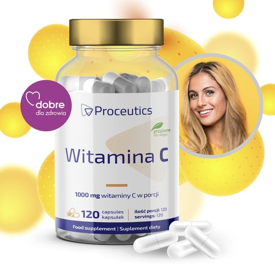 Witamina C 1000mg Kwas L Askorbinowy, 120 Kaps. | Sklep EMPIK.COM