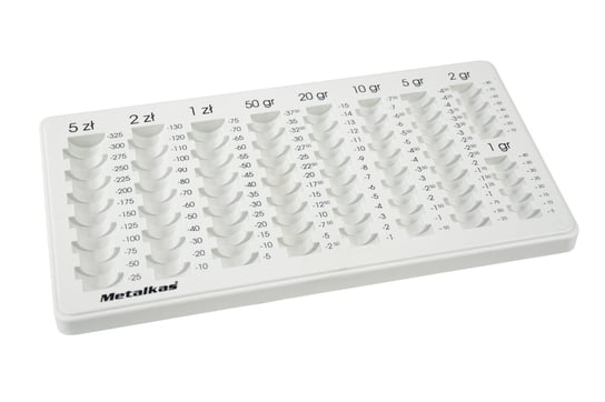 Wkład Na Bilon Do Kasetki Rolkowo Liczący Metalkas - METALKAS | Sklep ...
