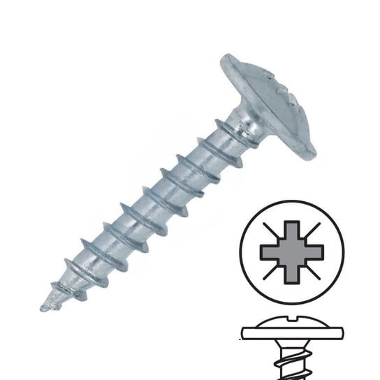 Wkręt podkładkowy 4,2x19mm ocynk 47szt Starfix WP4219/F - Starfix ...