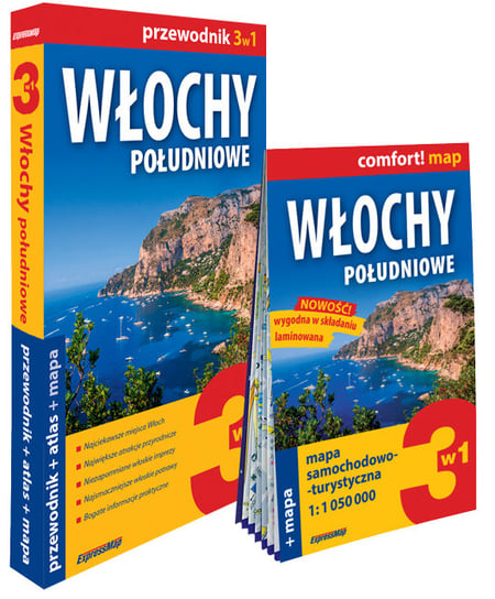 Włochy południowe 3w1: przewodnik + atlas + mapa - Opracowanie zbiorowe | Książka w Empik