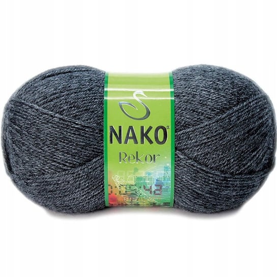 Włóczka Nako Rekor kol. 193 ciemny szary - Nako | Sklep EMPIK.COM