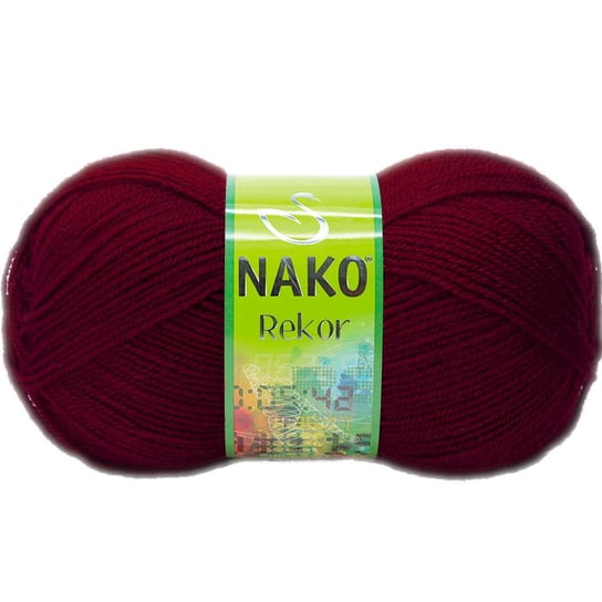 Włóczka Nako Rekor Kol. 999 Bordowy - Inna marka | Sklep EMPIK.COM