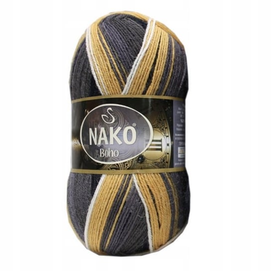 Włóczka skarpetkowa wełniana Nako Boho Desen kol. 82041 - Nako | Sklep ...