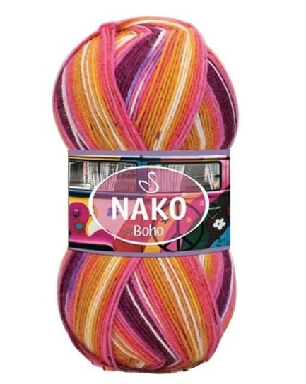 Włóczka skarpetkowa wełniana Nako Boho Desen kol. 82259 - Nako | Sklep EMPIK.COM