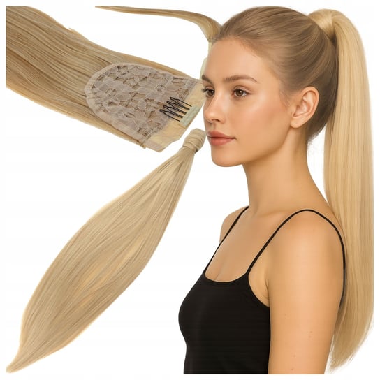 Włosy Syntetyczne Doczepiane Kucyk Kitka Dopinka Treska 60 cm jak ...