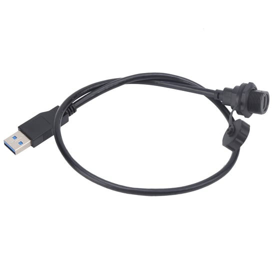 Wodoodporne złącze USB typu C z blokadą gwintu, mocowane na panelu ...