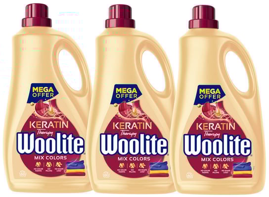 Woolite Mix Colors Płyn do prania kolorowych tkanin - mega zestaw 10,8 ...