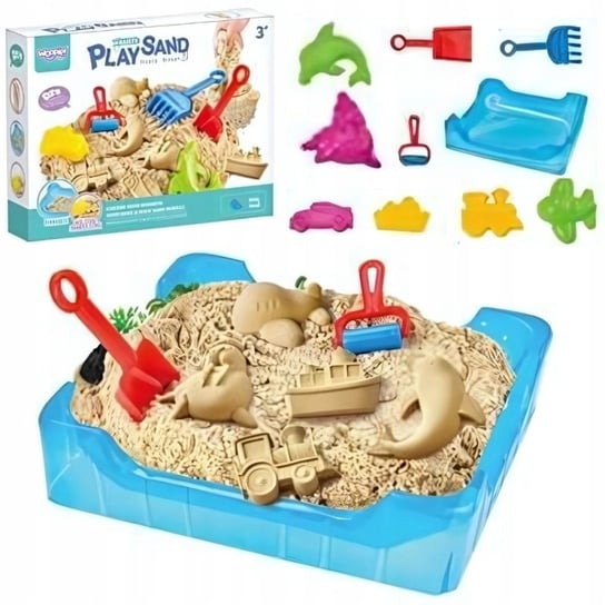 Woopie Piasek Kinetyczny 0,5 Kg Zestaw Stolik Z Foremkami - Woopie ...