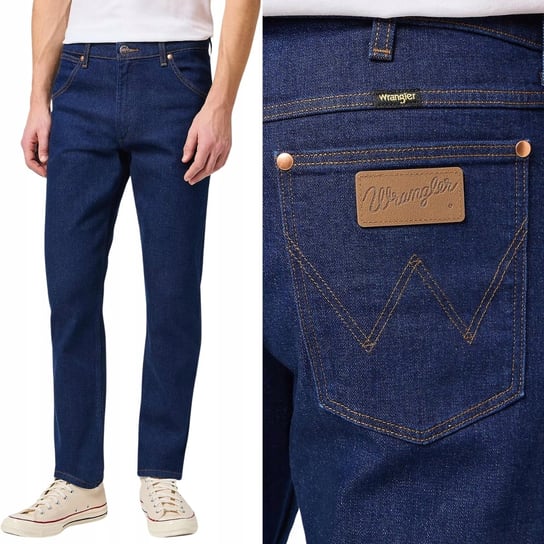 Wrangler 11MWZ ORIGINAL SLIM Rinse DOPASOWANE GRANATOWY DżINS W31 L32 ...