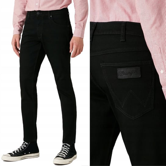 Wrangler GREENSBORO Black Valley PROSTE CZARNY DżINS W38 L32 - Wrangler | Moda Sklep EMPIK.COM