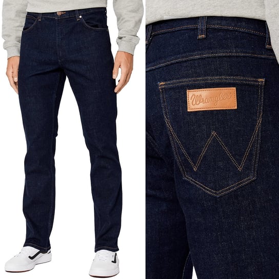 Wrangler Greensboro Day Drifter Proste Granatowe Spodnie Jeansowe W40 L32 - Wrangler | Moda ...