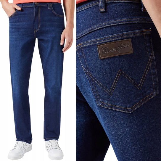 Wrangler TEXAS SLIM Night Shade EPIC SOFT wygodne spodnie jeansowe W40 L32 - Wrangler | Moda ...