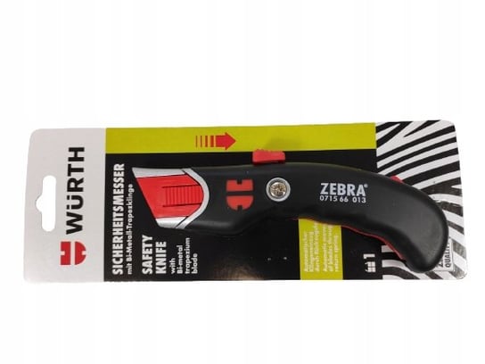 WURTH NÓŻ MONTERSKI ZEBRA BEZPIECZNY OSTRZE TRAPEZ - Wurth | Sklep EMPIK.COM