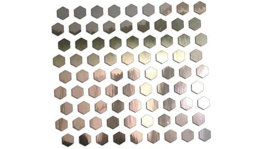 Wycinane naklejki HEXAGON SZEŚCIOKĄT PLASTER MIODU - 81 sztuk kolory ...